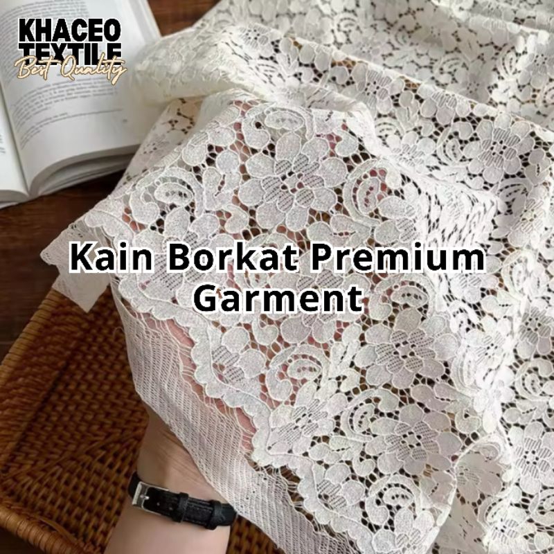 Jual PROMO!! Kain Burkat Motif Bunga Bahan Premium/Bahan Kain Burkat ...