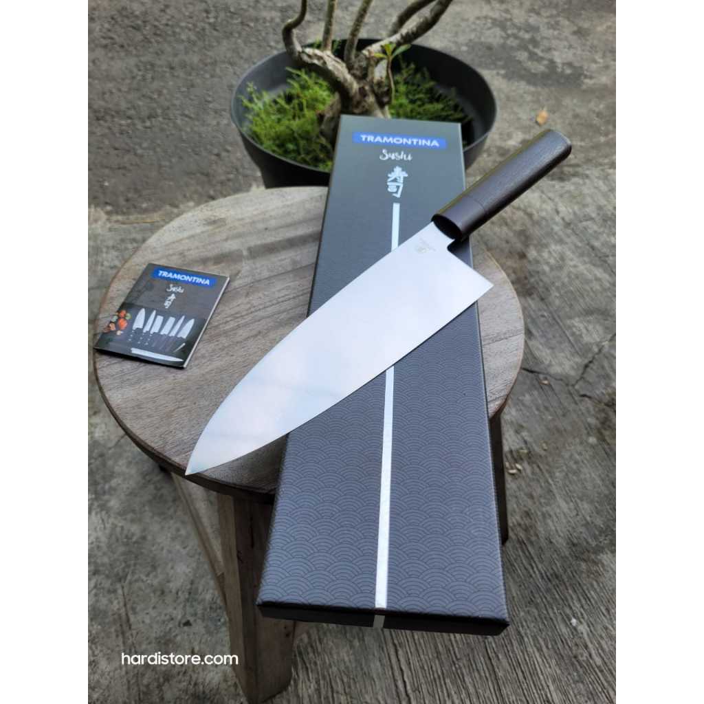 Jual Pisau Sushi Sashimi Jepang 20 cm / 8 inchi Tramontina Deba Knife ...