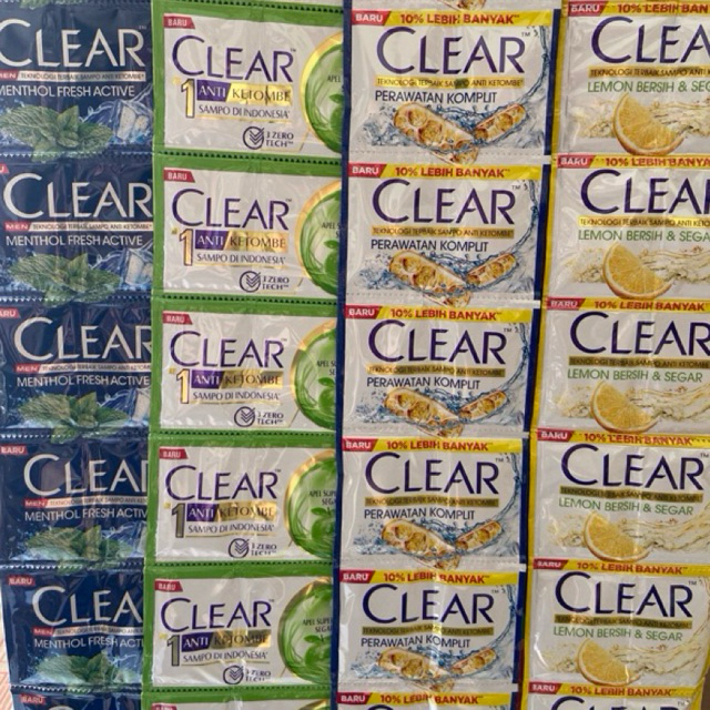 Jual Unilever Clear shampo 1 renceng isi 12baris atau 24pcs | Shopee ...