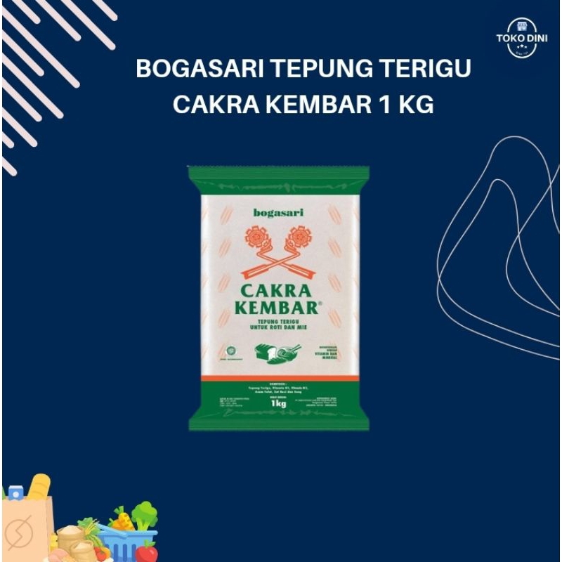 Jual Tepung terigu cakra kembar 1kg | Shopee Indonesia