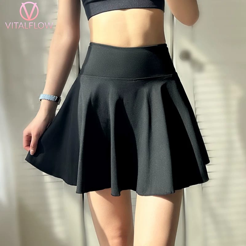 Jual VITALFLOW Rok pendek yoga wanita, rok pendek tenis wanita dengan ...