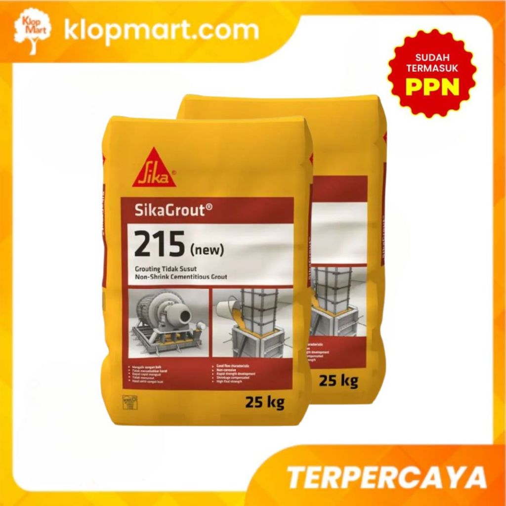 Jual Sika Sikagrout 215 New - Semen Grouting Beton Concrete Pondasi ...