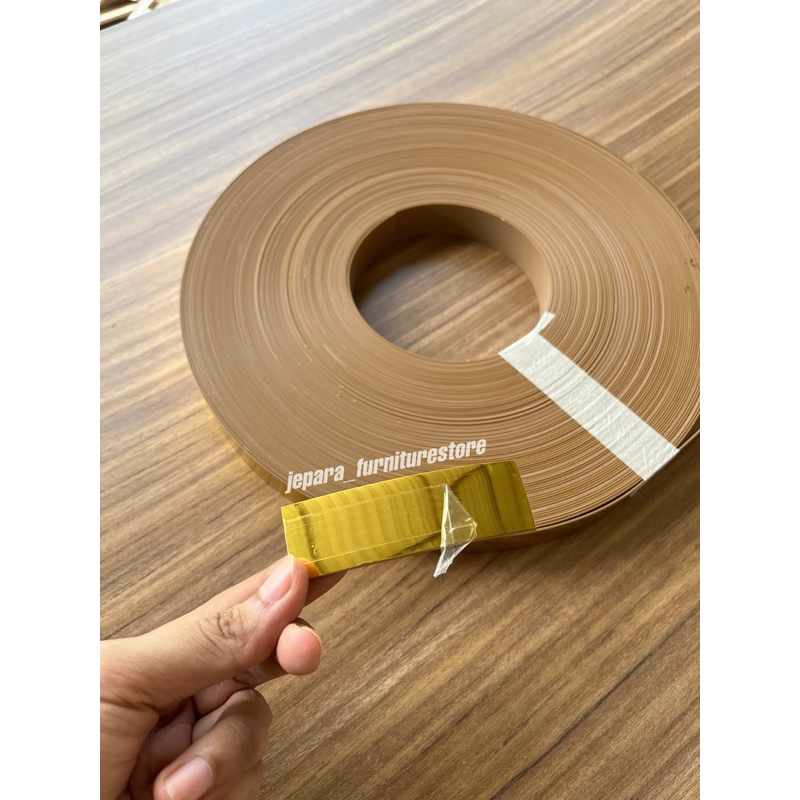 Jual Eding HPL emas kilap gold mirror 22mm | pinggiran meja kayu PVC ...