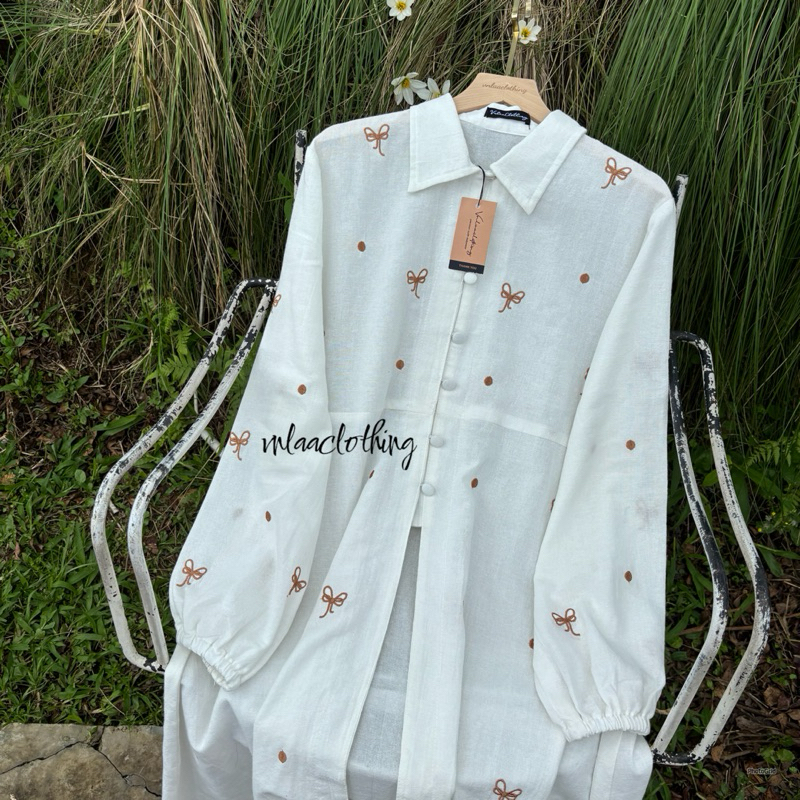Jual Meiira Tunik - By.Vnlaaclothing Tunik Linen Bordir Premi / Tunil ...