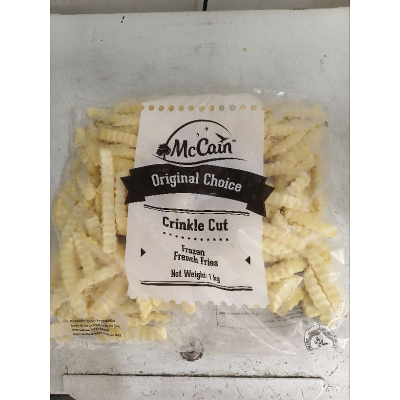 Jual Kentang Goreng Crinkle Cut Mccain Original Choice 1kg | Shopee Indonesia