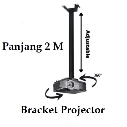 Jual Bracket Projector Cilling Bracket Gantung 2 meter | Shopee Indonesia