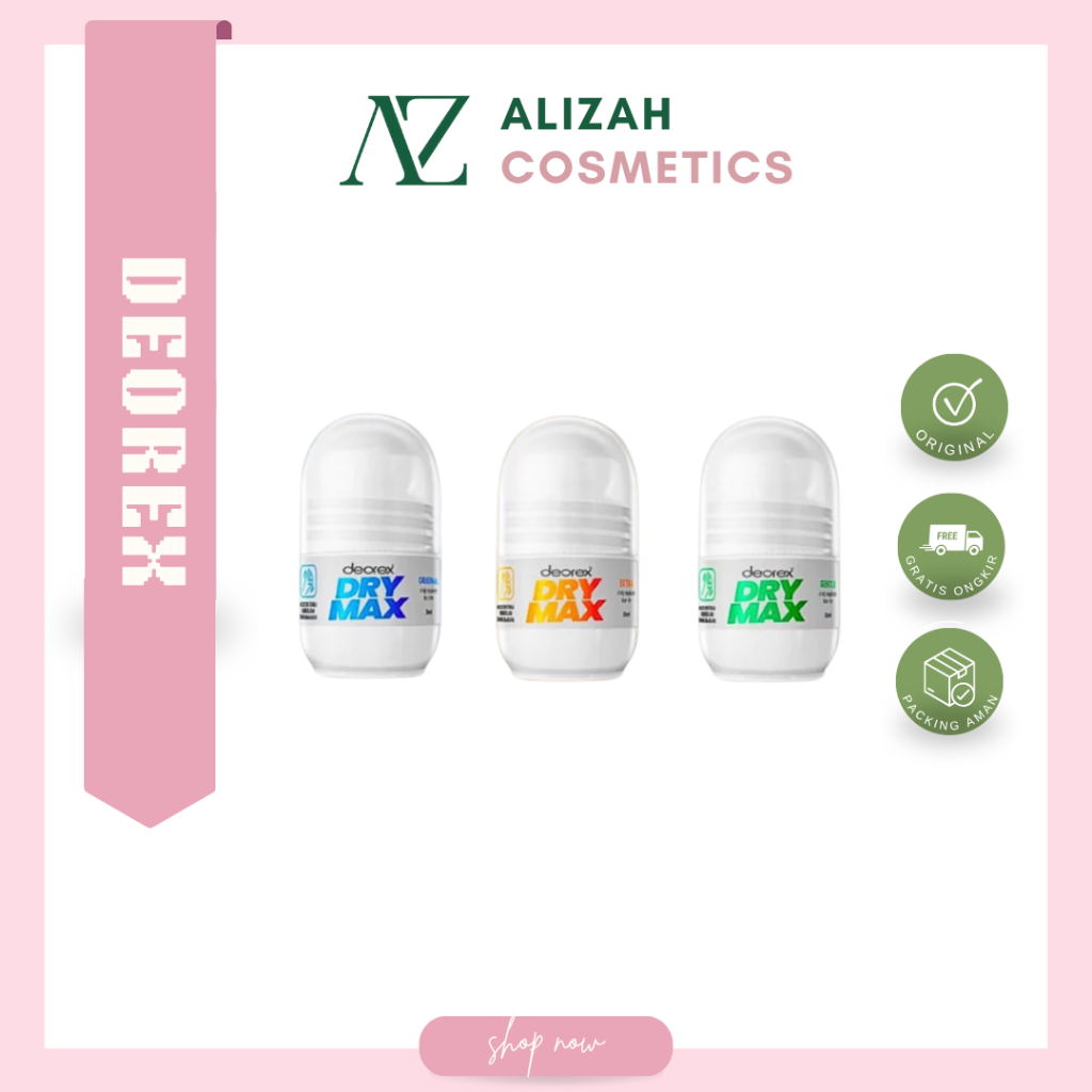 Jual DEOREX DRYMAX Antiperspirant Deodorant Roll On 30 ML - Mengurangi ...
