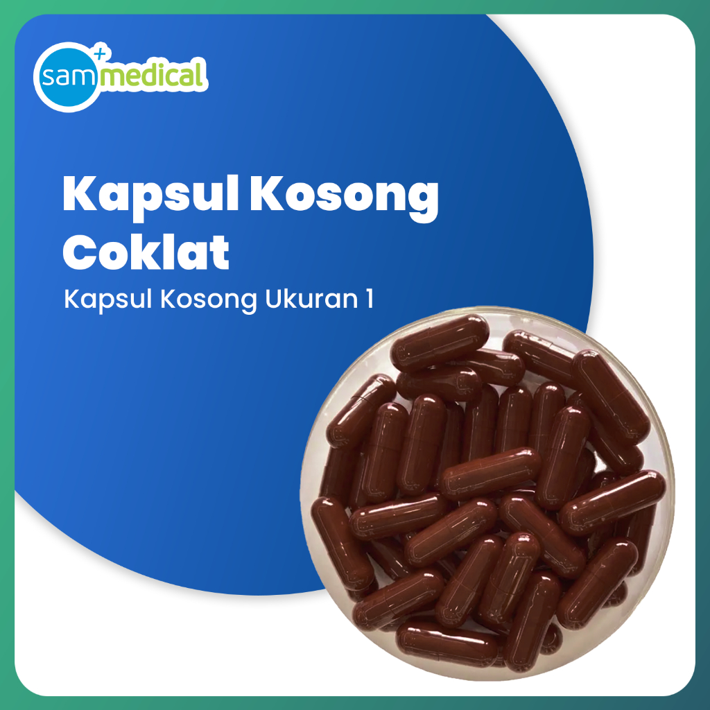 Jual Kapsul Kosong Coklat No 1 (250mg) / Kapsul Kosong Gelatin ...