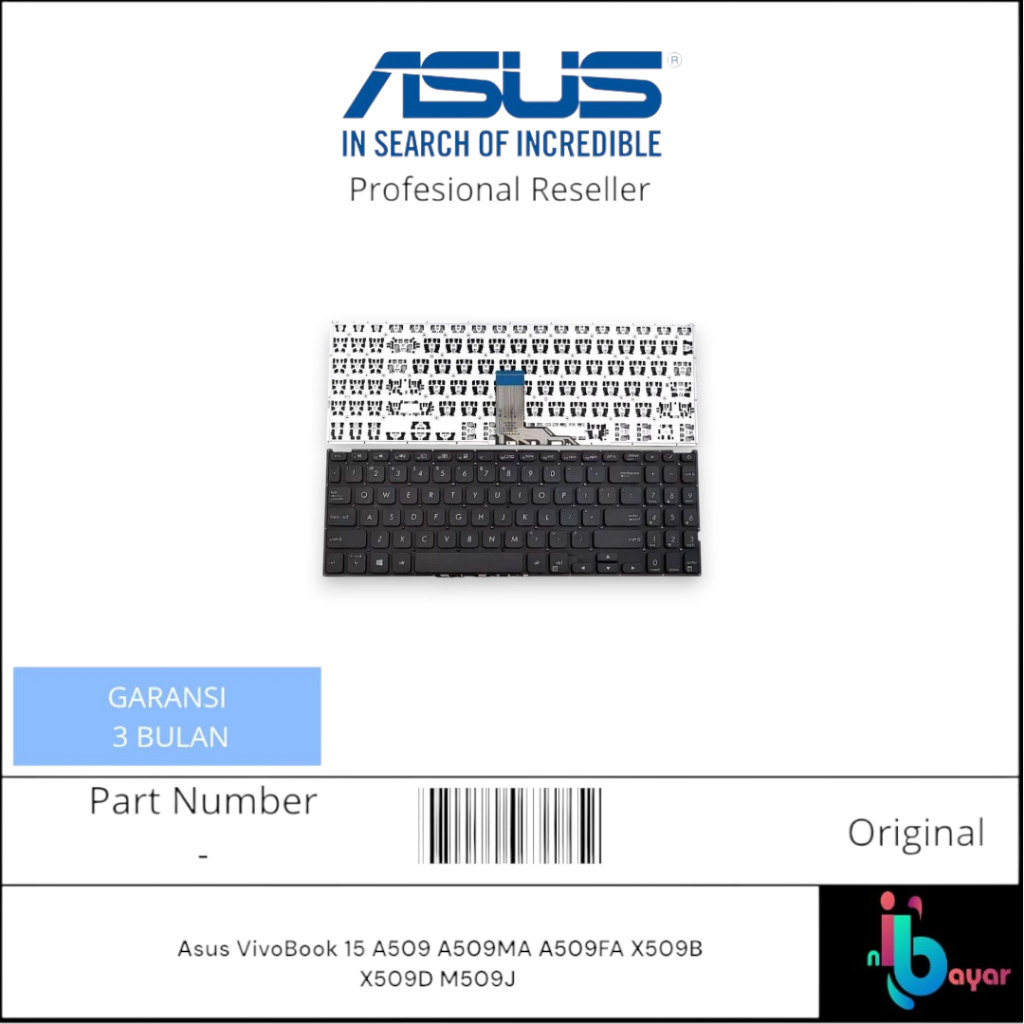 Jual Keyboard Laptop Asus VivoBook 15 A509 A509MA A509FA X509B X509D ...