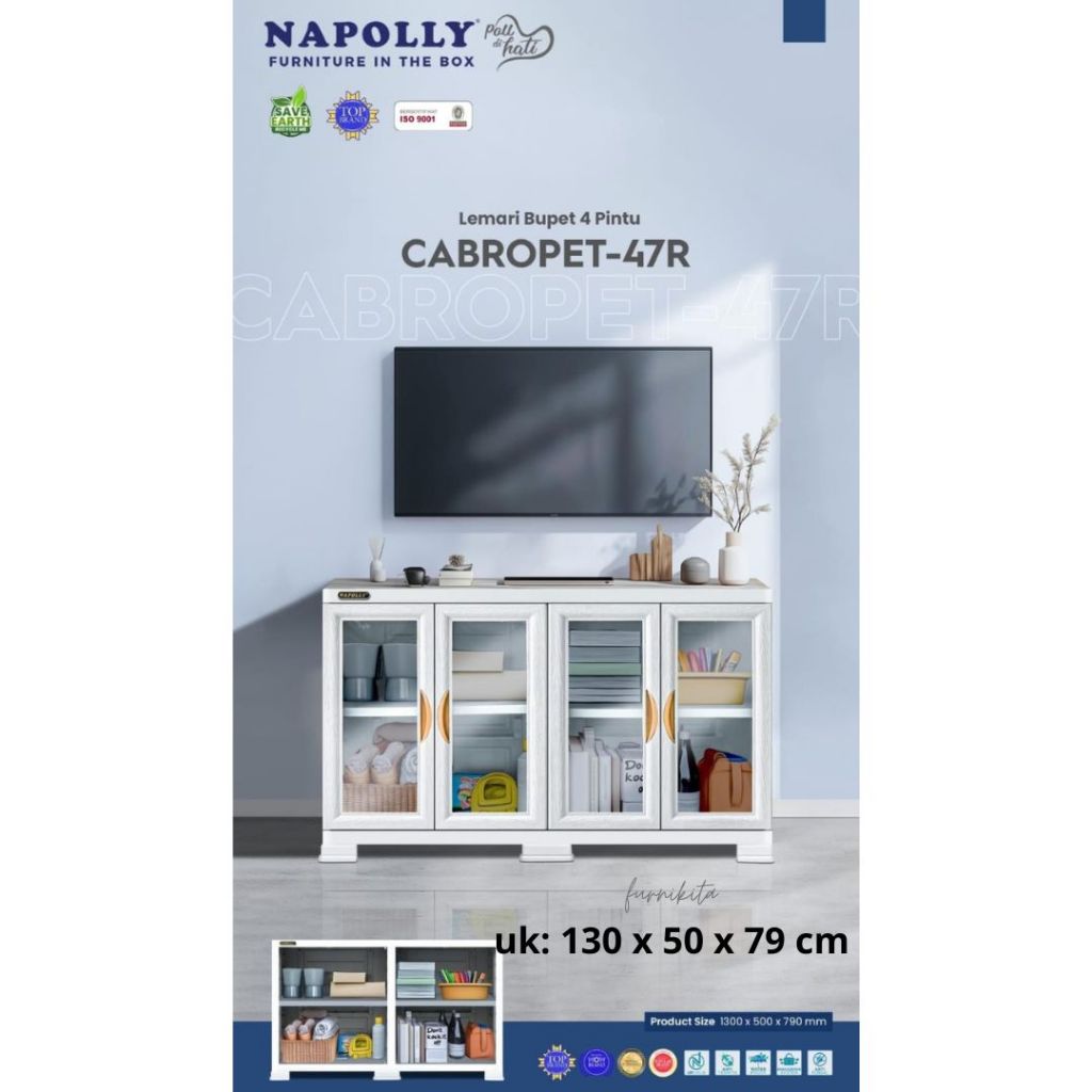 Jual LEMARI BUPET SERBAGUNA CABROPET NAPOLLY /KABINET SERBAGUNA/MEJA TV ...