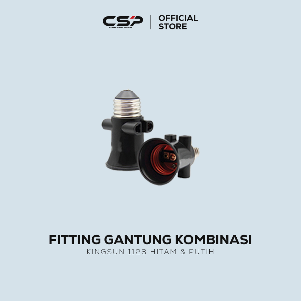 Jual [CSP_MATSUKA] Fitting Gantung Kombinasi Kingsun 1128 Hitam & Putih ...
