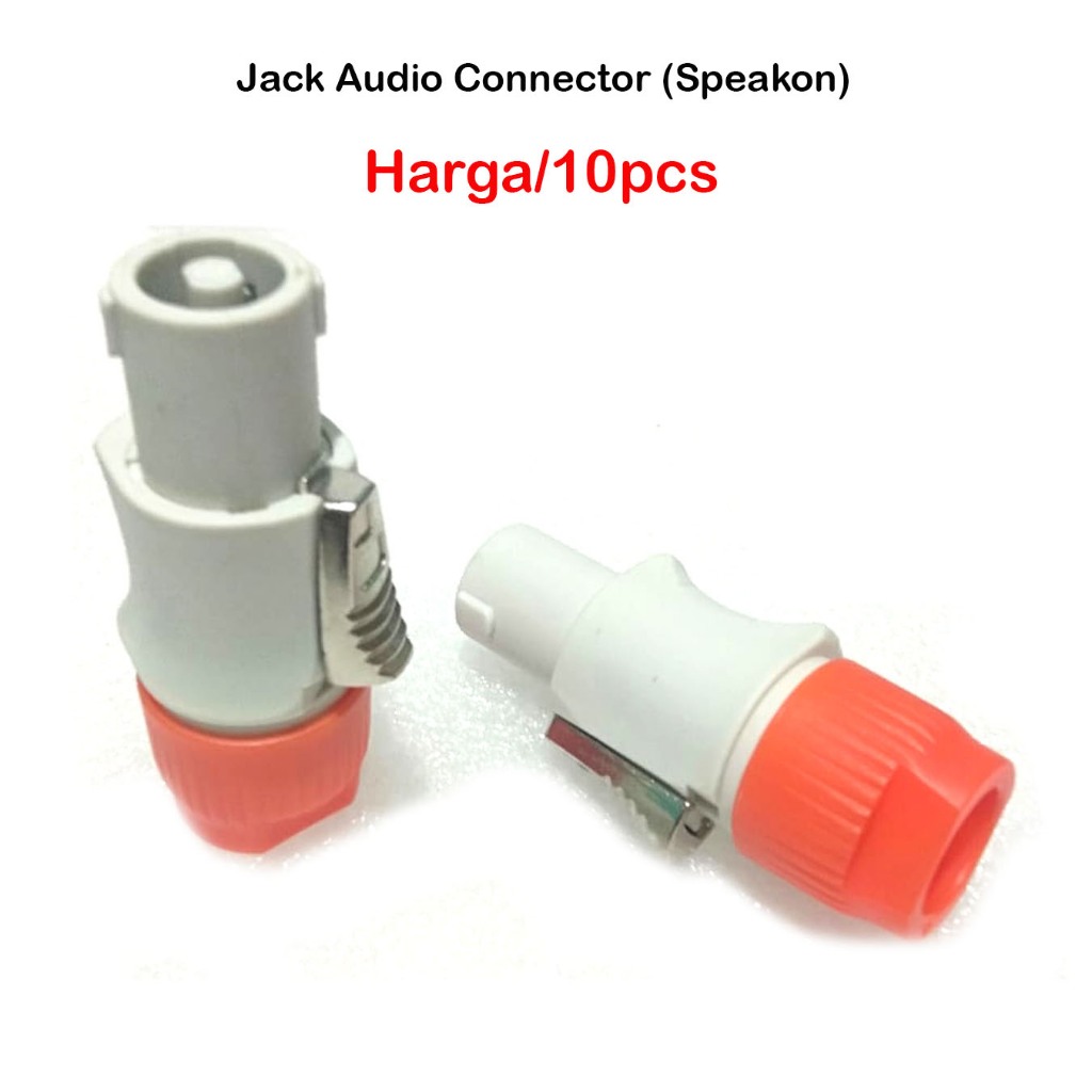 Jual (10pcs) Jack Speakon Speaker Jek Konektor Audio 4pin -Jek Konektor ...