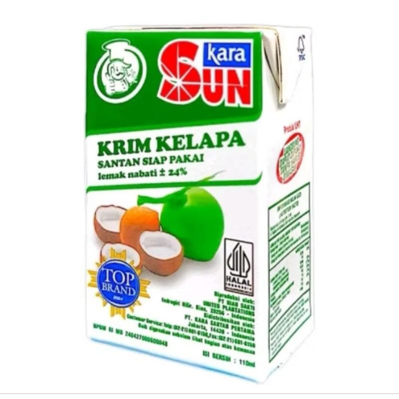 Jual SUN KARA 110ml Santan Kelapa - Santan Sun Kara 110ml | Shopee ...