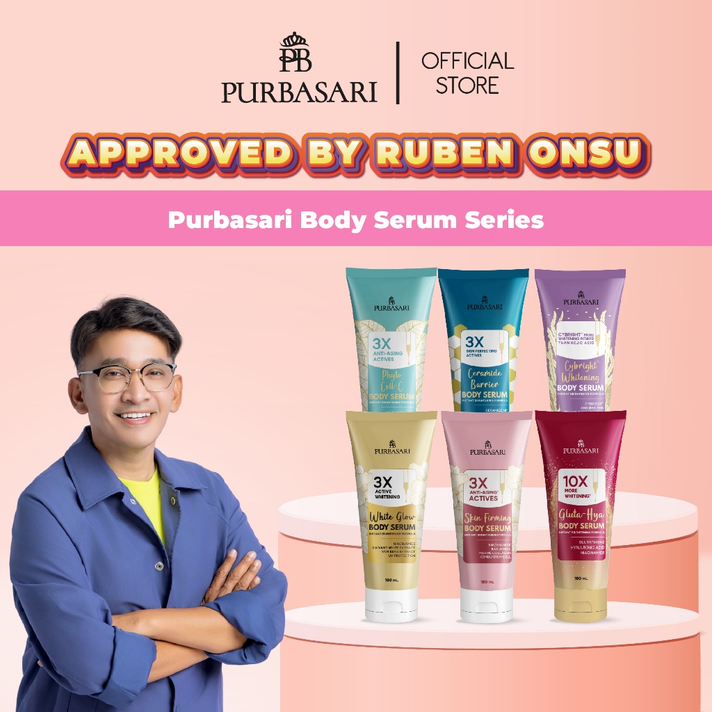 Jual Ruben Onsu X Purbasari Body Serum 180 ml / Purbasari Body Serum ...