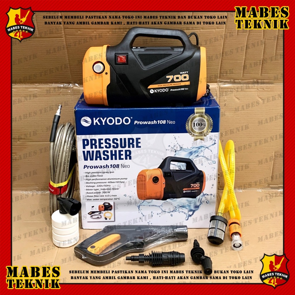 Jual KYODO PROWASH 108 NEO JET CLEANER HIGH PRESSURE WASHER CUCI MOBIL ...