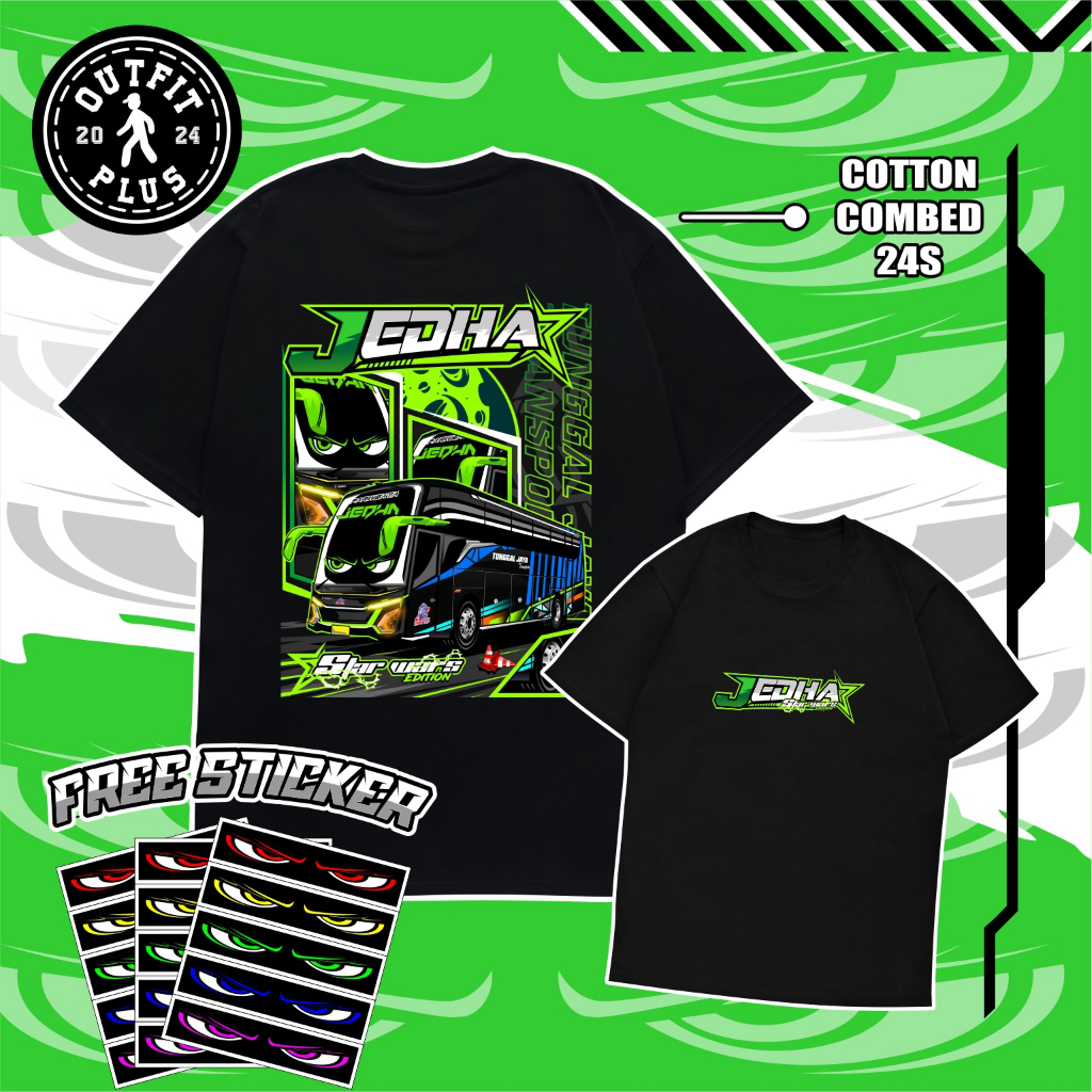 Jual Kaos Bus Mania Jedha Tunggal Jaya Trans Jetbus5 Strobo Edition ...