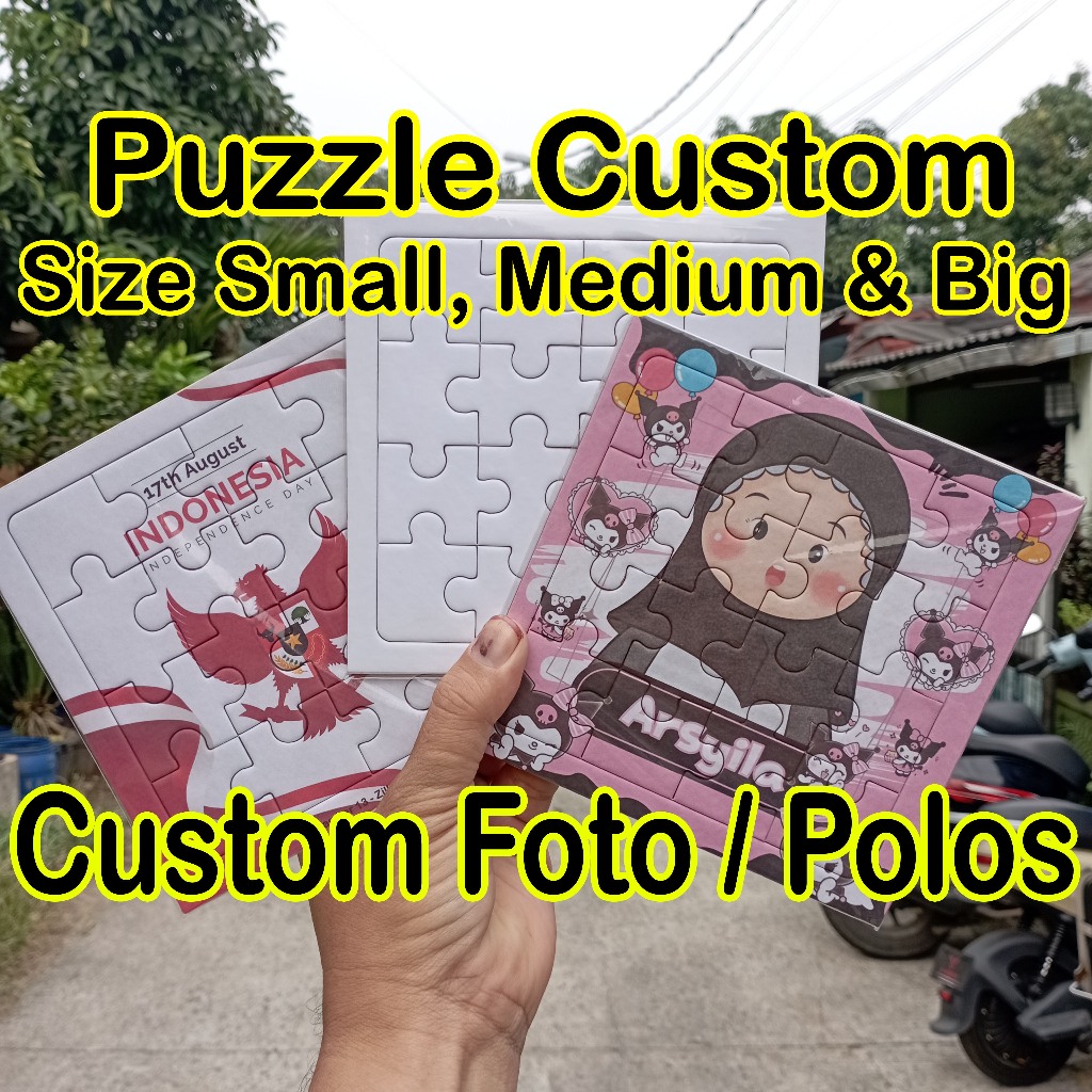 Jual Print Cetak Puzzle Custom Foto Photo Polos Putih Hadiah Lomba ...
