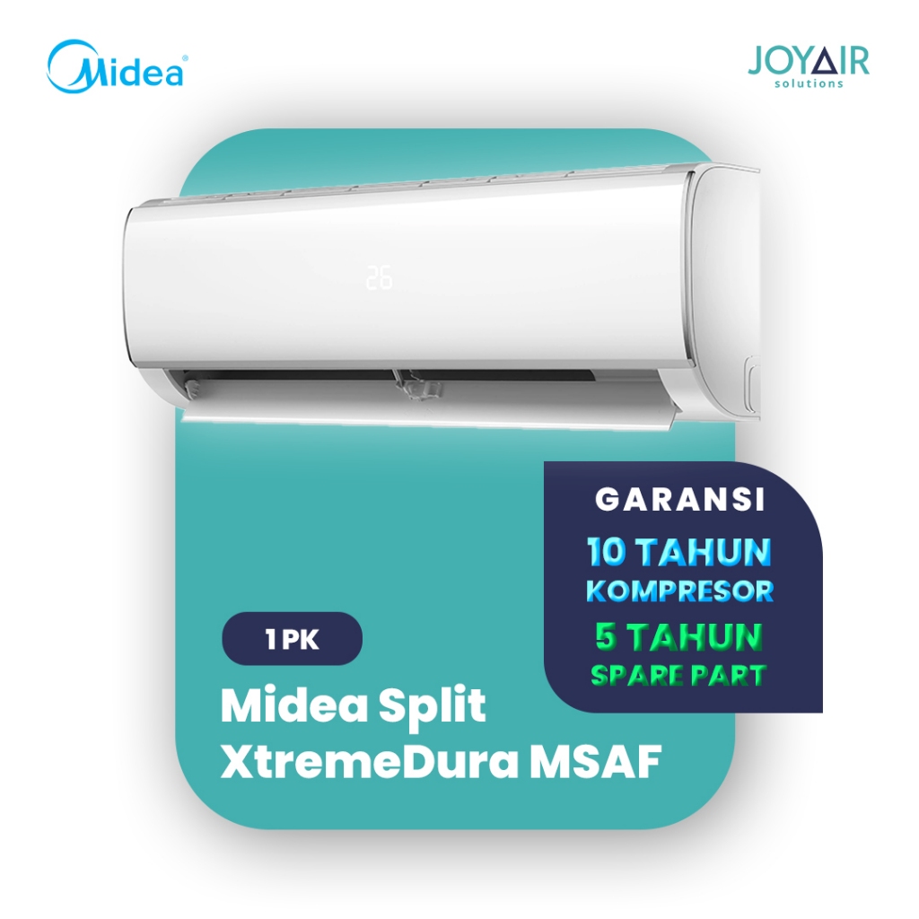 Jual Midea RAC Split Standard XtremeDura with HyperGraphfins R32 (1 PK ...