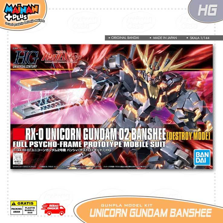Jual HG UNICORN 2 BANSHEE GUNDAM HGUC 1/144 ORIGINAL BANDAI GUNPLA ...