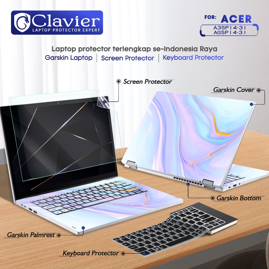 Jual Screen Protector Anti Gores Cover Garskin Laptop Custom Fit Precut ...