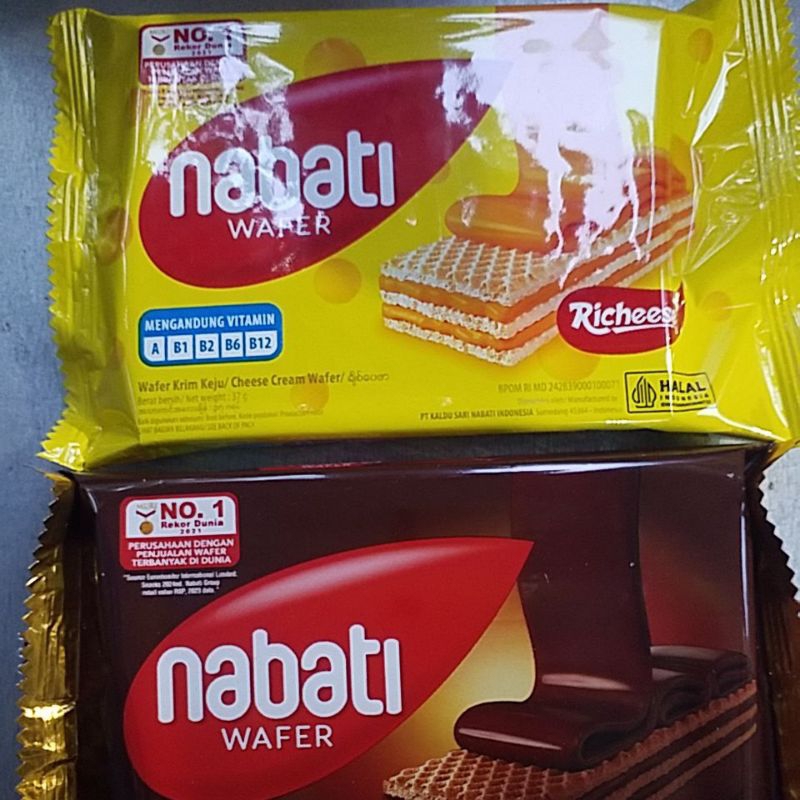 Jual Nabati snack/jajan anak/wafer nabati per dos 60 pcs dan 80 pcs ...