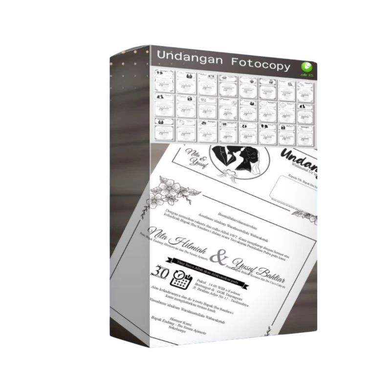 Jual 25 Desain Undangan Fotocopy - Template Bisa Edit Siap Cetak Format ...