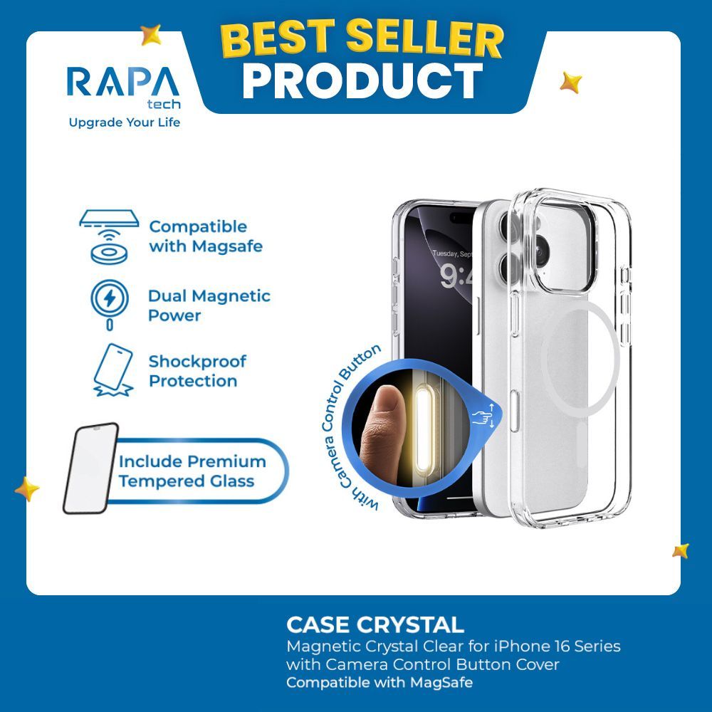Jual RAPAtech Hybrid MagSafe Clear Case iPhone 12 13 14 15 16 series ...