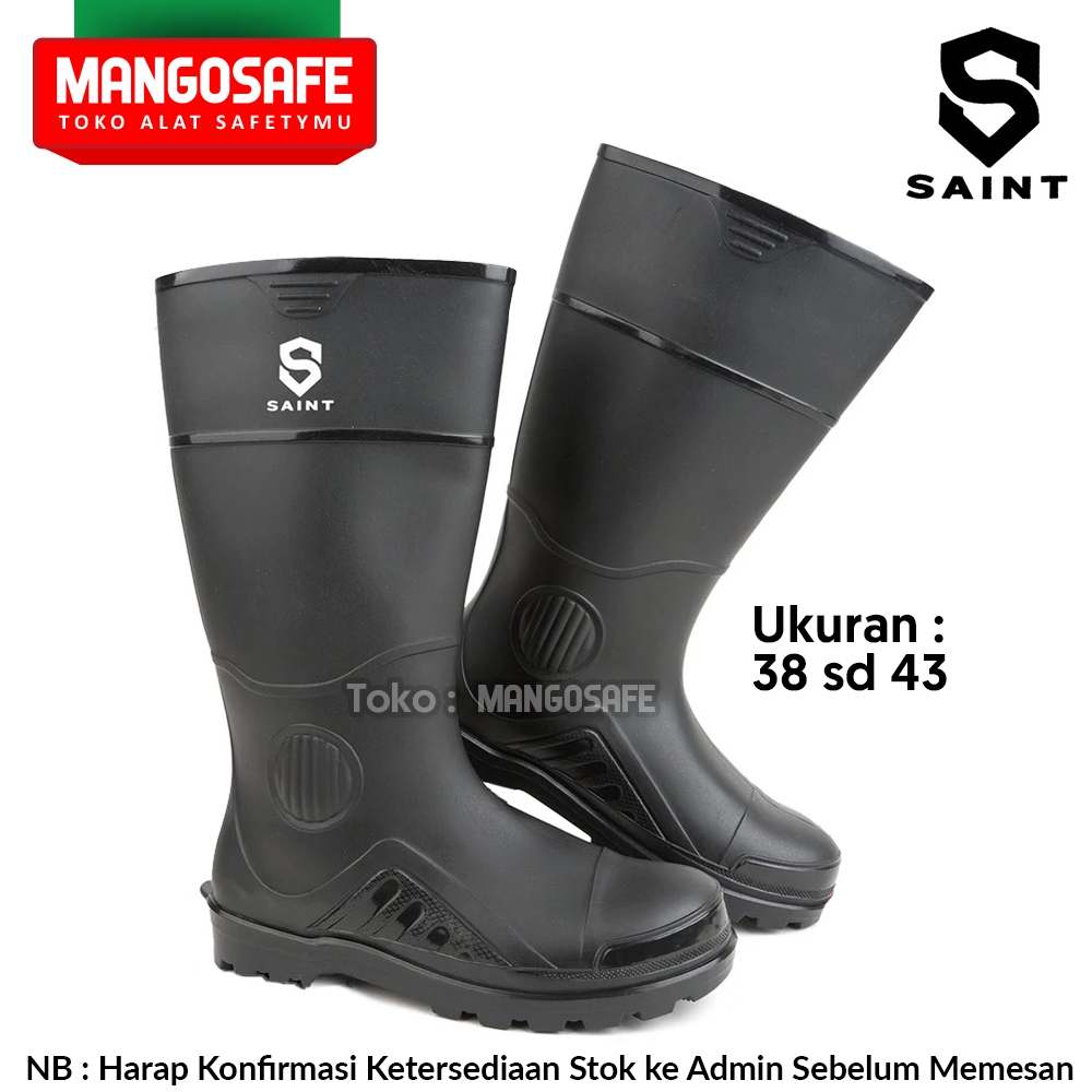 Jual Sepatu Boot Karet ADIRA warna Hitam / Sepatu Boots PVC Hujan ...