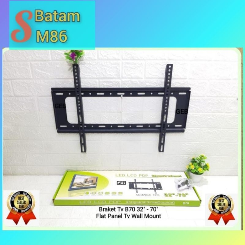 Jual BRACKET TV UNIVERSAL B70 UNTUK TV UKURAN 32"INCH SAMPAI 70"INCH ...