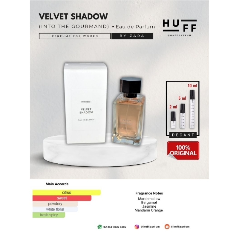 Jual Decant Parfum Original ZARA Velvet Shadow (Into the Gourmand ...