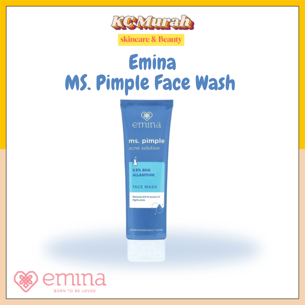 Jual Emina Ms Pimple Acne Solution Facial Wash 50ml | Shopee Indonesia