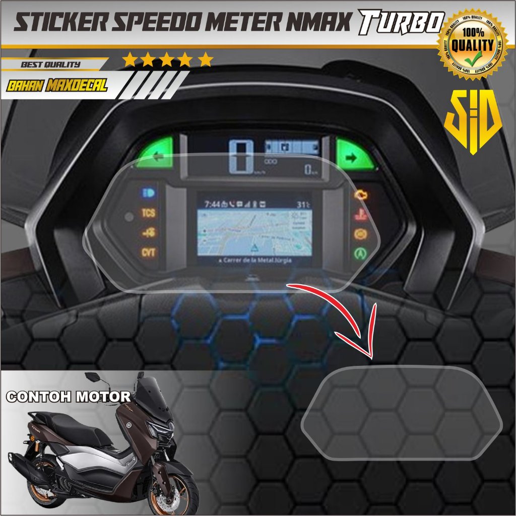 Jual STIKER ANTI GORES SPEEDO METER NMAX TURBO ATAU NEO / STIKER ANTI ...