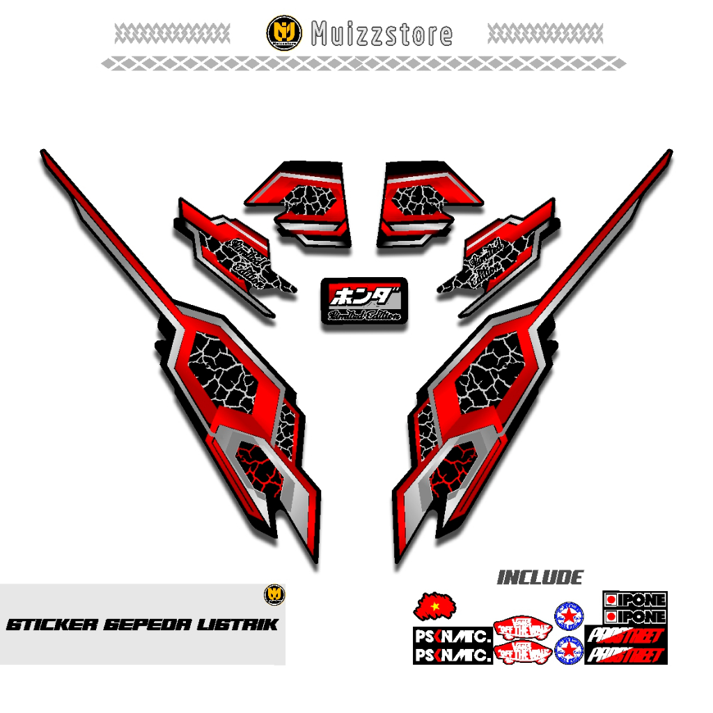 Jual STICKER SEPEDA LISTRIK ALL VARIANT / GODA / UWINFLY / PACIFIC ...