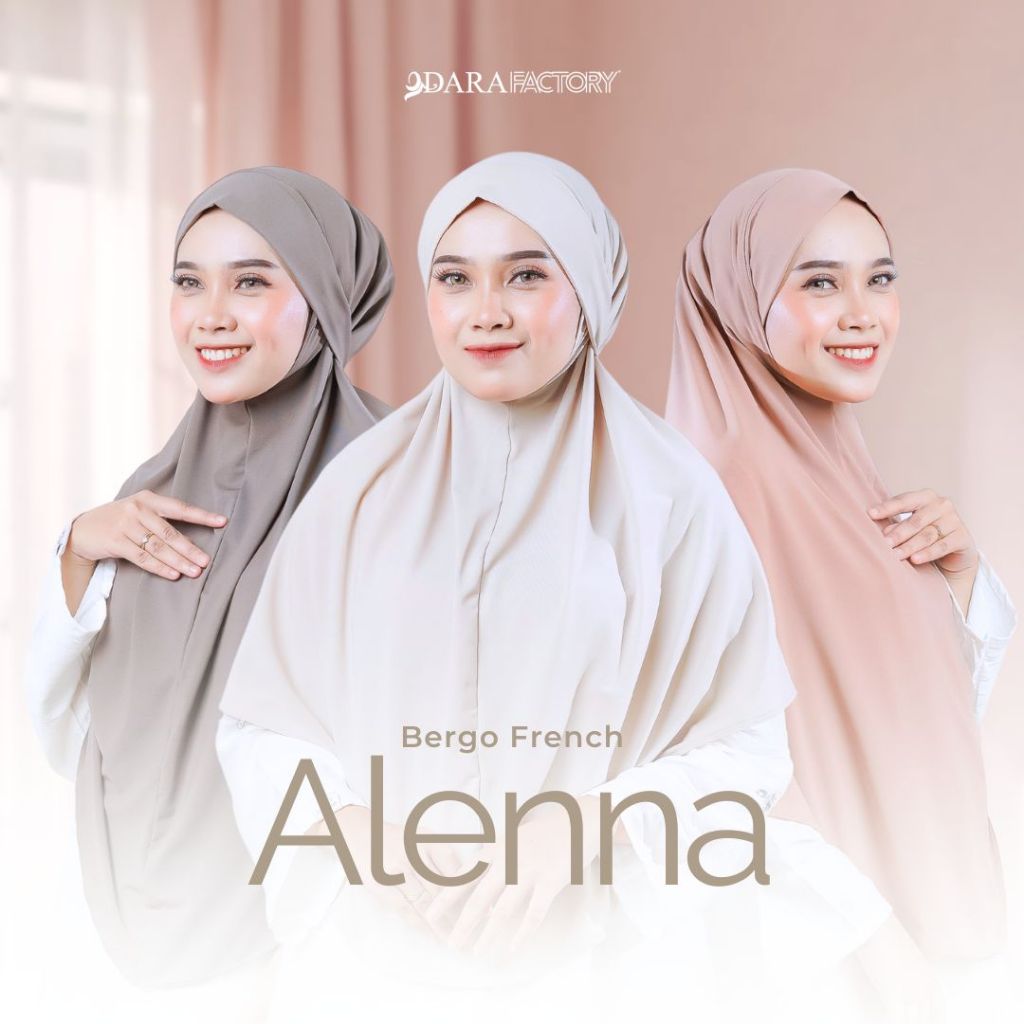 Jual DaraFactory | Hijab Bergo Tali Alenna / French Khimar Non Cadar ...