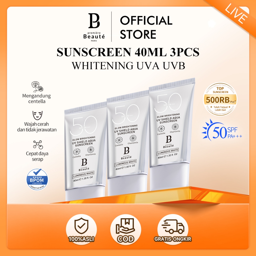 Jual [Ready Stock] PREMIERE BEAUTE UV Shield Aqua Sunscreen 40ml [BPOM ...