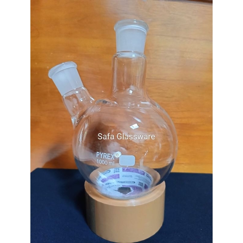 Jual Labu Leher 2 Neck / Labu Didih 2 leher Asa 29/32 1000ml Pyrex ...