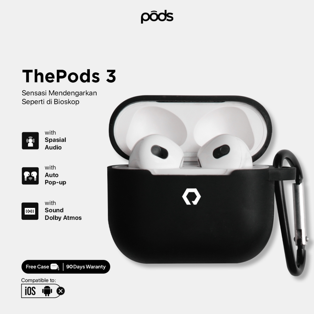 Jual [FREE CASE] ThePods 3 – Bluetooth Earphone IMEI & Serial ...