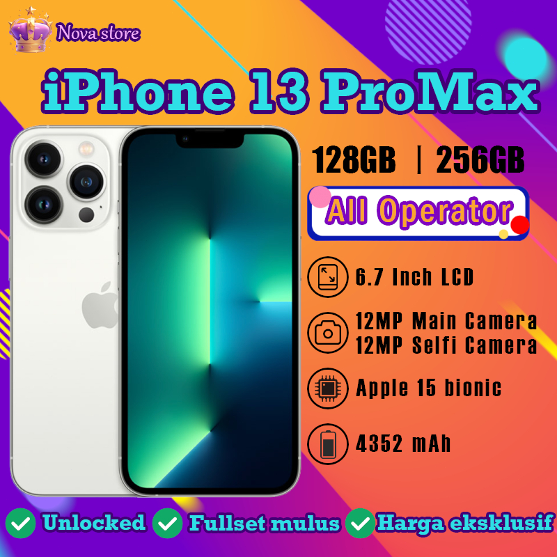 Jual iPhone 13 Pro Max 128G 256G Second BEKAS 3utools ORI 100% Sinyal All operater Apple ...