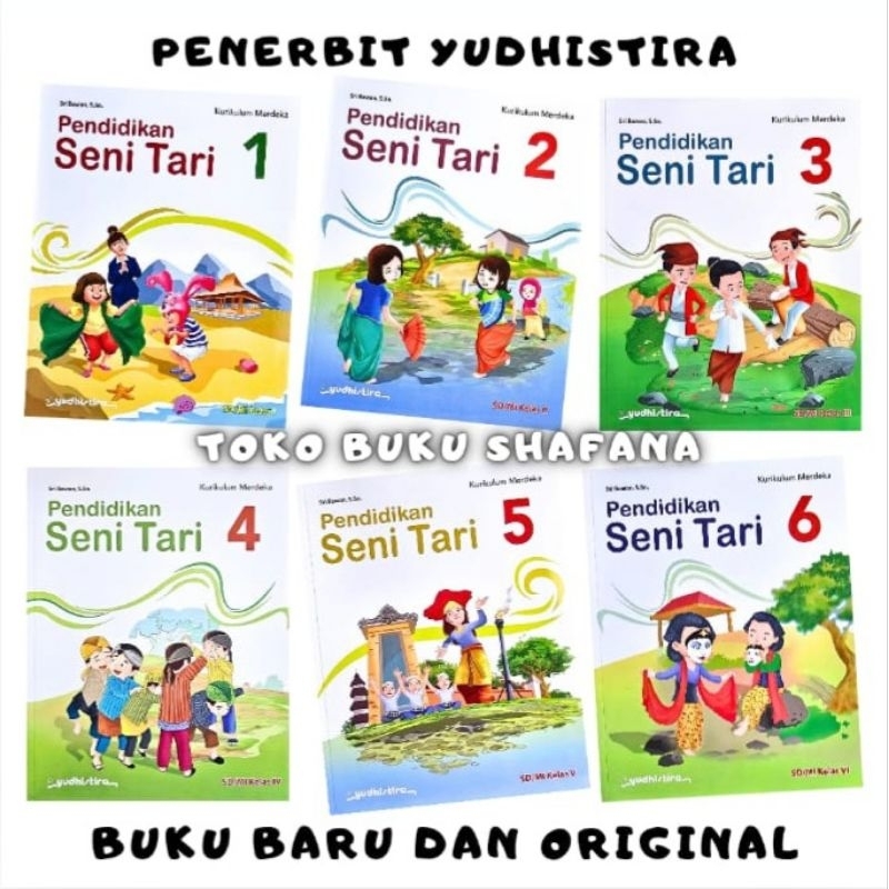 Jual Buku Pendidikan Seni Tari Kelas 1 2 3 4 5 6 SD/MI Revisi Yudhistira Kurikulum Merdeka ...