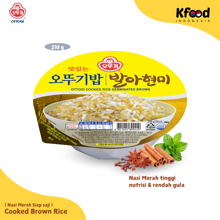 Jual KFoodind - Ottogi Cooked Brown Rice 210gr | Shopee Indonesia