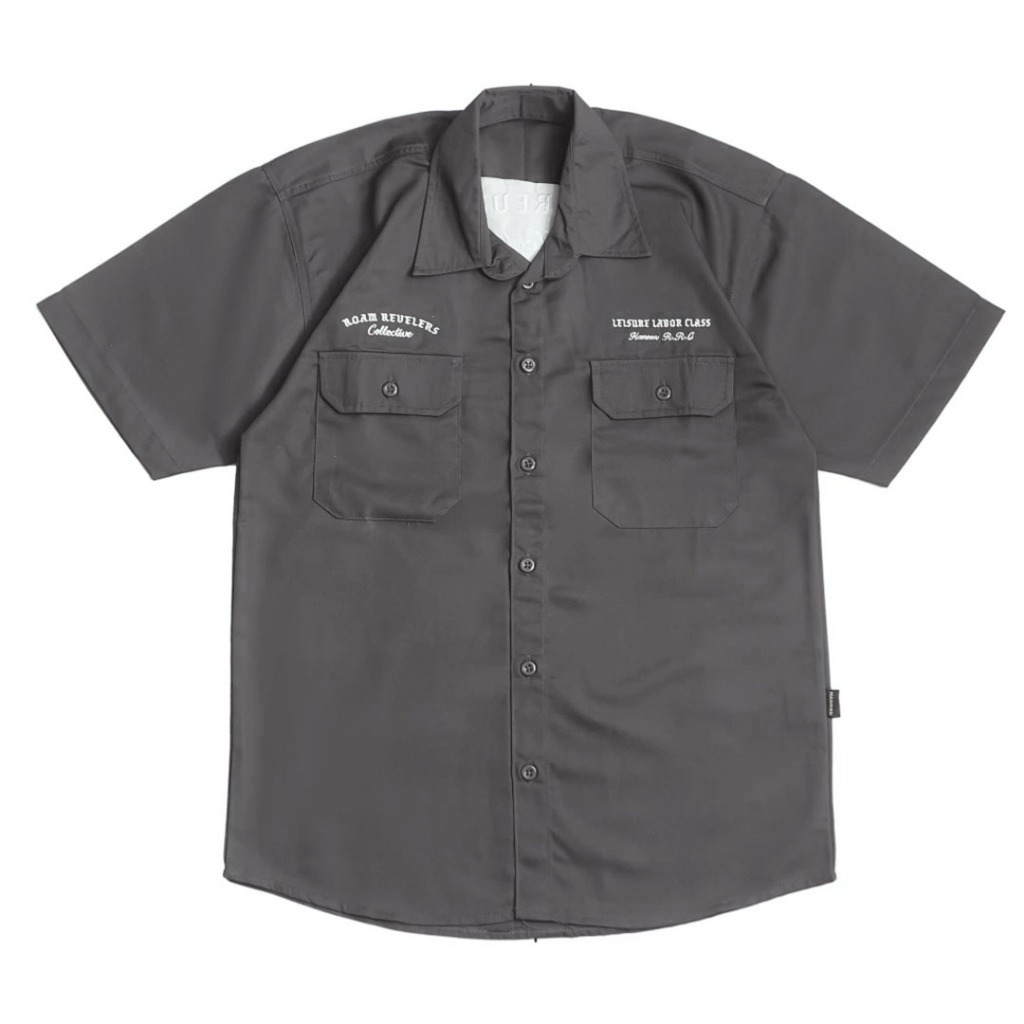 Jual Hanoon Industries – Workshirt Kemeja Pria Pendek Gray Rrc Labor ...