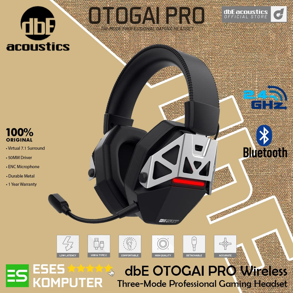 Jual Headset dbE Acoustics OTOGAI PRO Wireless Tri-Mode Professional ...