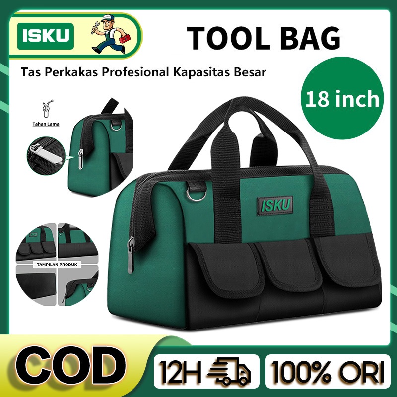 Jual ISKU Tool Bags/Tas Perkakas 13/16/18 inch Bahan Kain Oxford ...