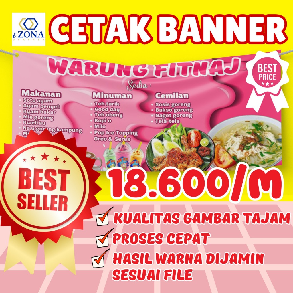 Jual Cetak Banner Spanduk Backdrop Free Desain | Shopee Indonesia