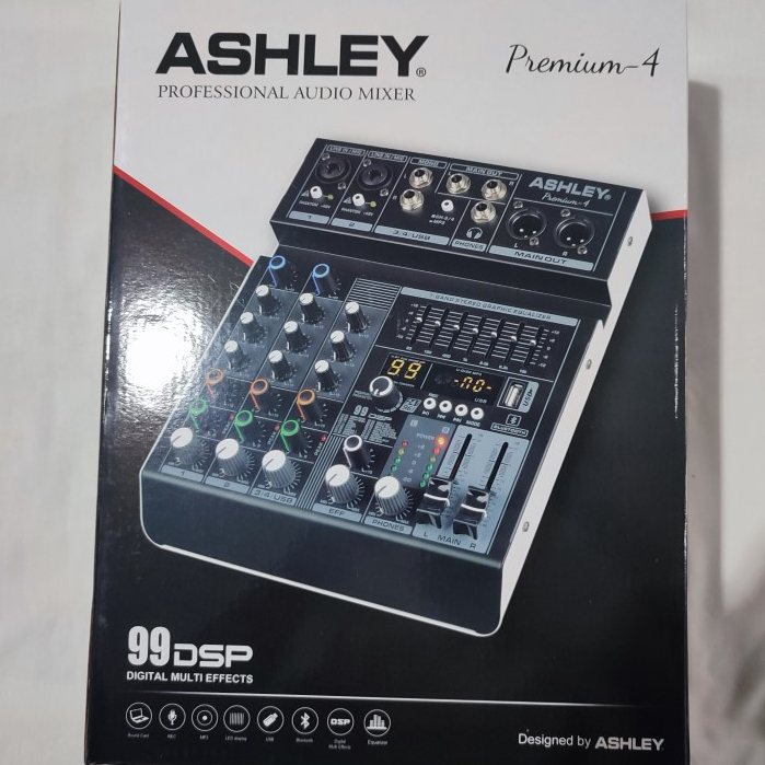 Jual Mixer ASHLEY Premium 4 Professional Mixer 4 Channel Mixing Console ...