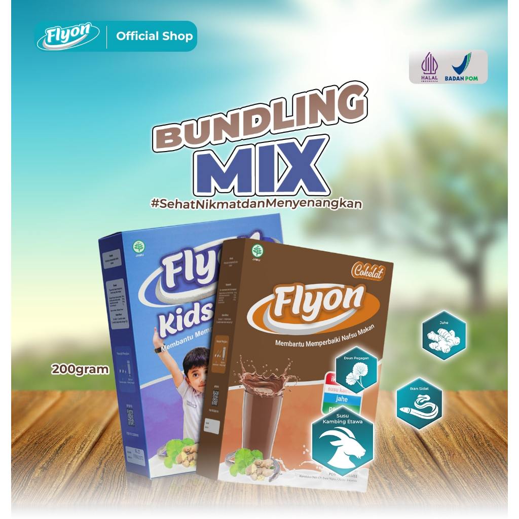 Jual NEW PACKAGING Susu Flyon Paket Box Isi Paket = 1 Box Flyon Coklat ...