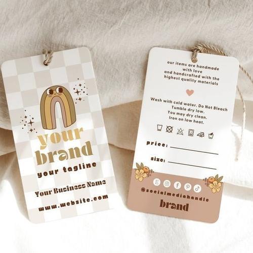 Jual Hang Tag Custom + Tali Murah Mewah Premium bisa 100 pcs Desain dan ...