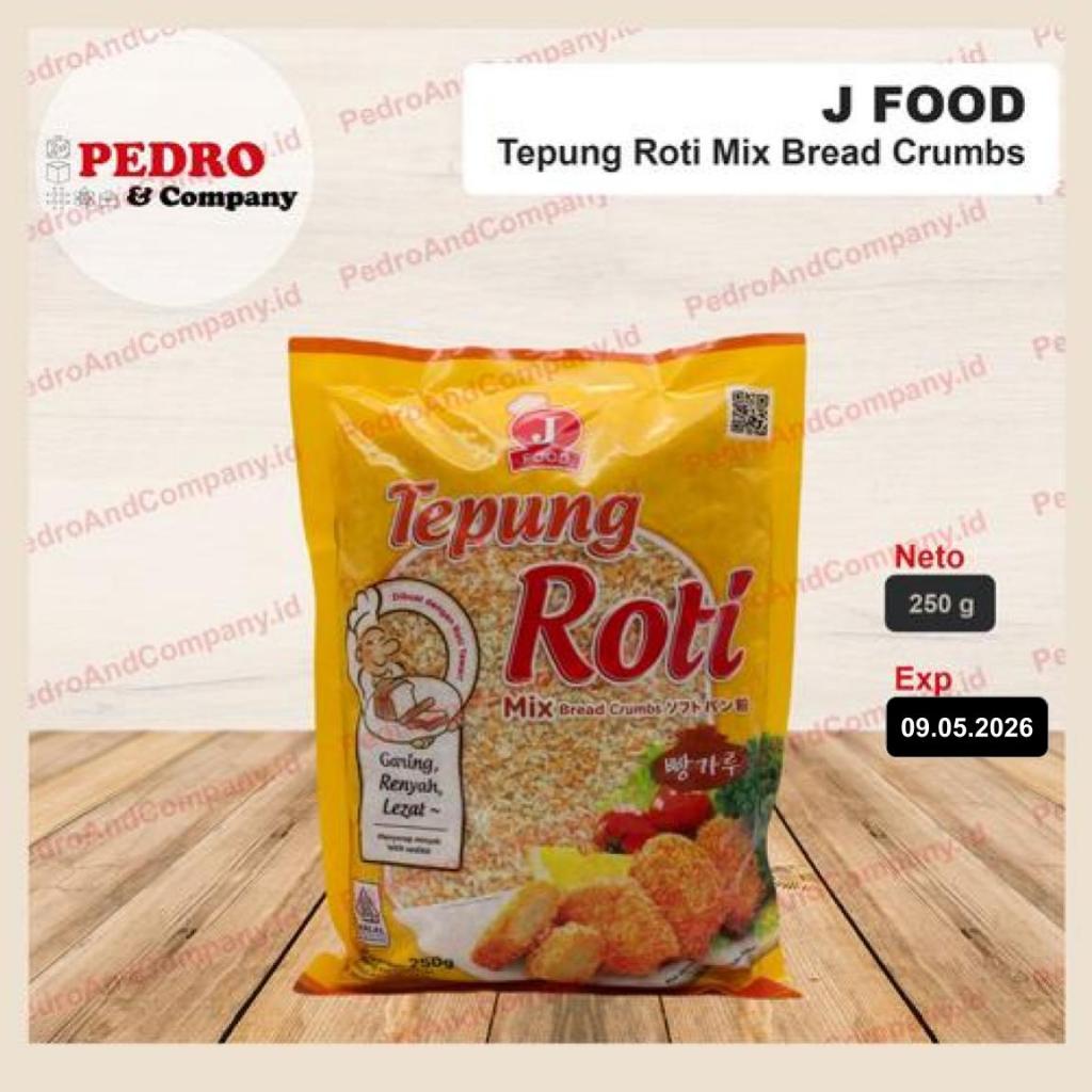 Jual J food tepung roti campur 250 gram - MIX bread crumbs jepang korea ...