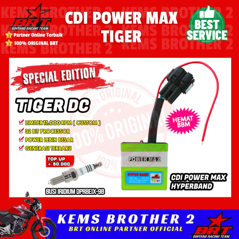 Jual CDI BRT TIGER DC HYPERBAND HIJAU SPECIAL EDITION ORIGINAL BRT ...