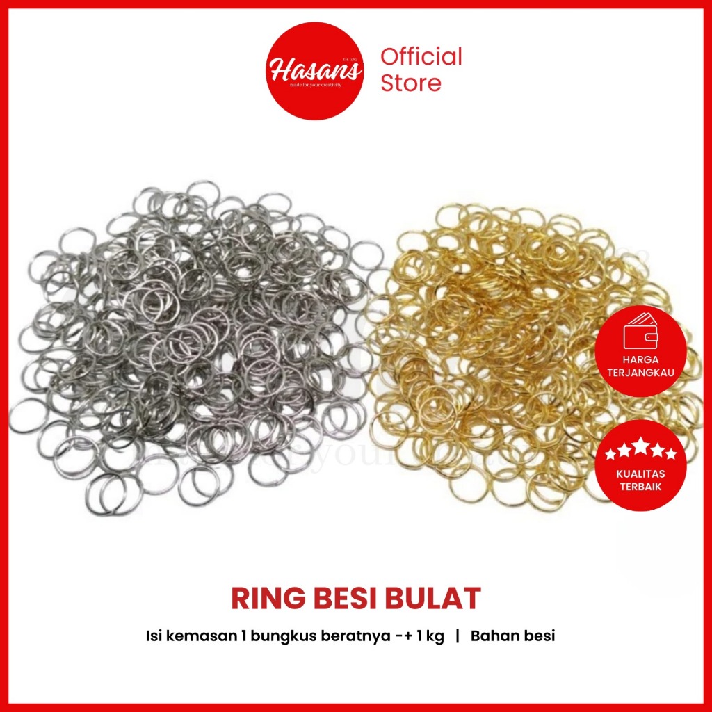 Jual Ring O / Ring Besi Bulat / Ring Bulat Kecil / Ring Kecil Aksesoris ...
